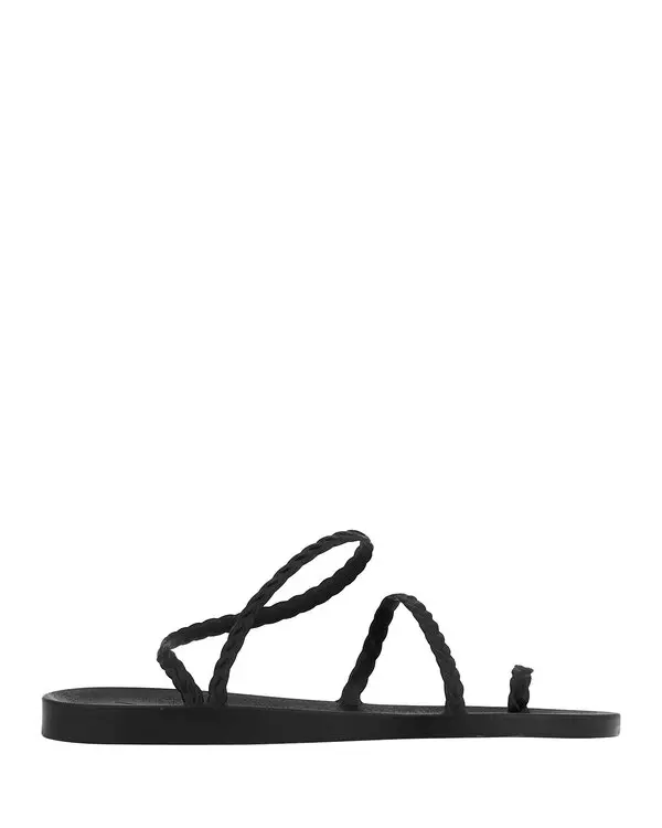 ANCIENT GREEK SANDALS Eleftheria Strappy Sandals - Black