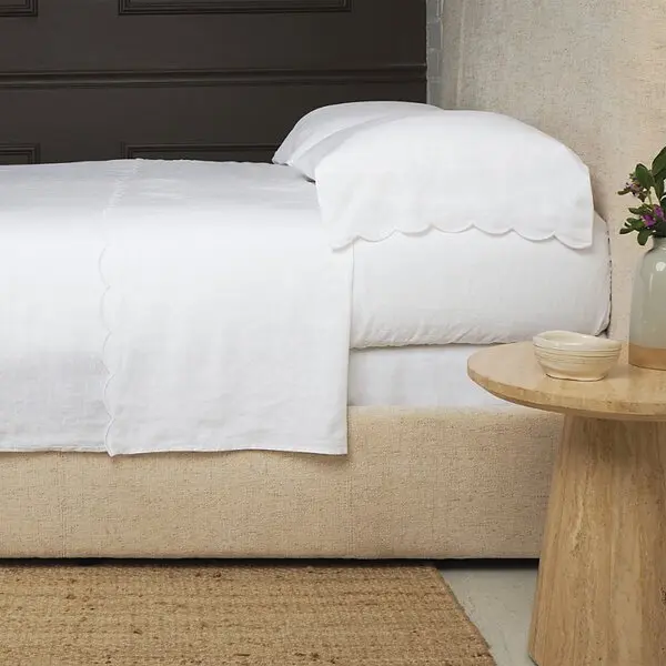 POM POM AT HOME Kelly Linen Sheet Set, California King - White