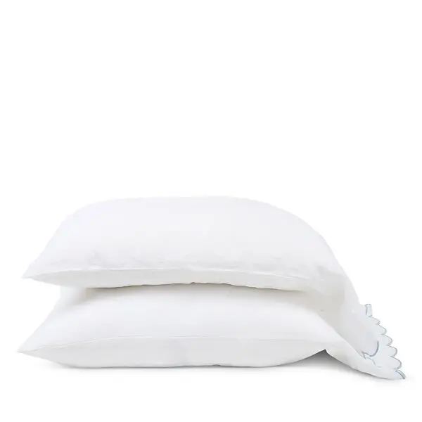 POM POM AT HOME Kelly Standard Pillowcase Set - White/blue