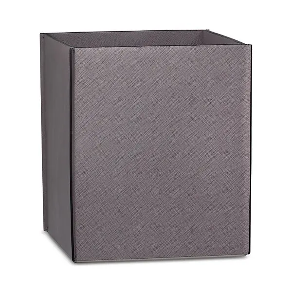 LABRAZEL Piega Leather Waste Basket - Gray