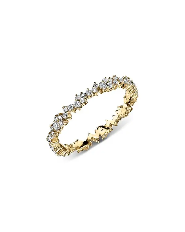 SYDNEY EVAN 14k Yellow Eternity Ring With Diamonds - Gold