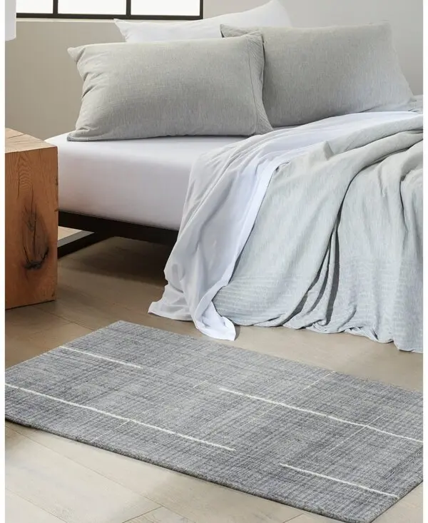 Calvin Klein Ck041 Architectura Act01 Area Rug, 2' X 3 - Denim