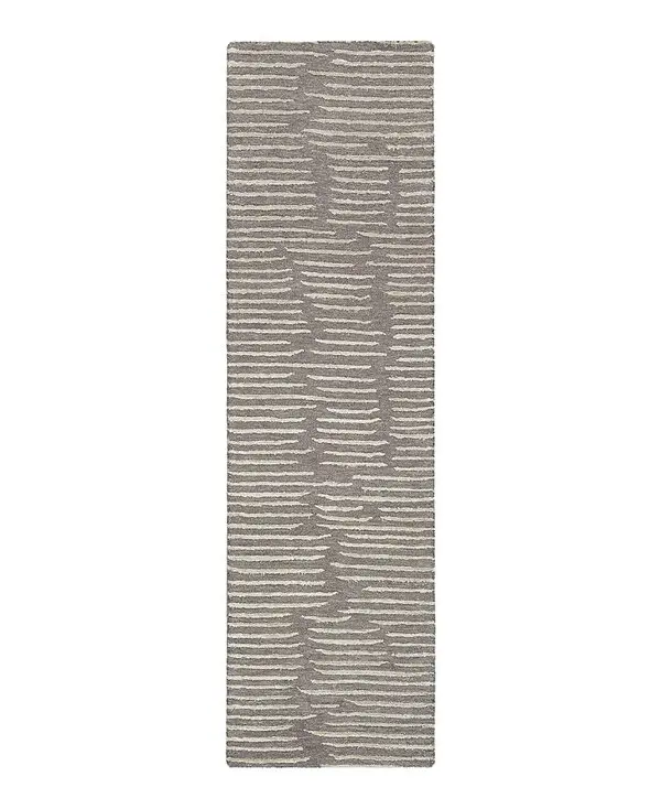 Calvin Klein Ck010 Linear Lnr01 Runner Area Rug, 2'3 X 8 - Grey