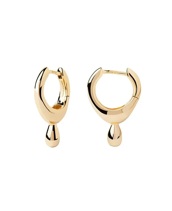 PDPAOLA Lava Hoop Earrings - Gold