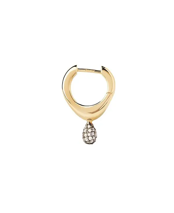 PDPAOLA Pave Lava Single Hoop Earring - Gold