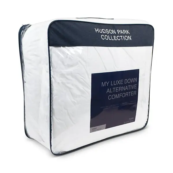 HUDSON PARK COLLECTION My Luxe Asthma & Allergy Friendly Lightweight Down Alternative Comforter, Twin Exclusive - White