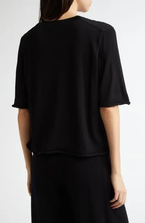 Johnstons Of Elgin Superfine Merino Wool Scoop Neck Sweater