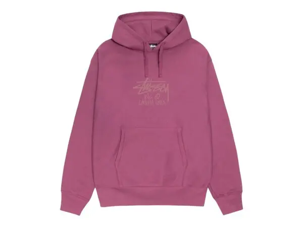 StüSsy Laguna Usa Hoodie - Berry | Editorialist