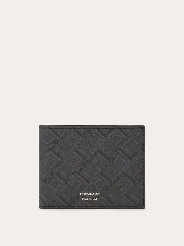 FERRAGAMO Monogram Wallet - Black