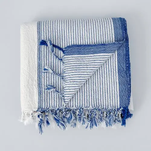 HOME & LOFT Tribeca Towel - Ivory Blue