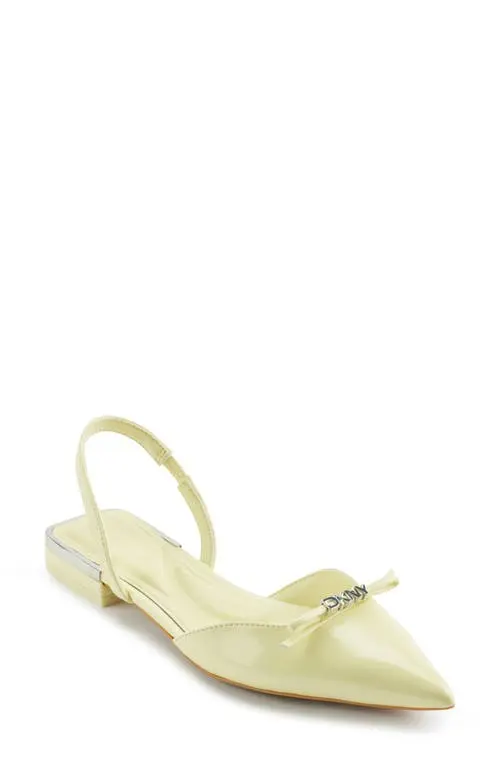 Dkny Mahaska Slingback Pointed Toe Flat - Chamomile