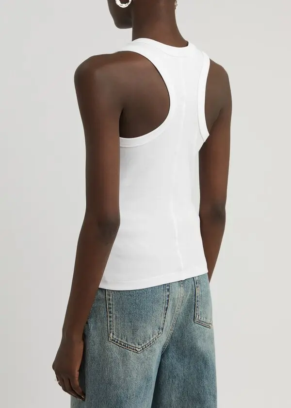 FLORE FLORE Hannah Cotton Tank - White