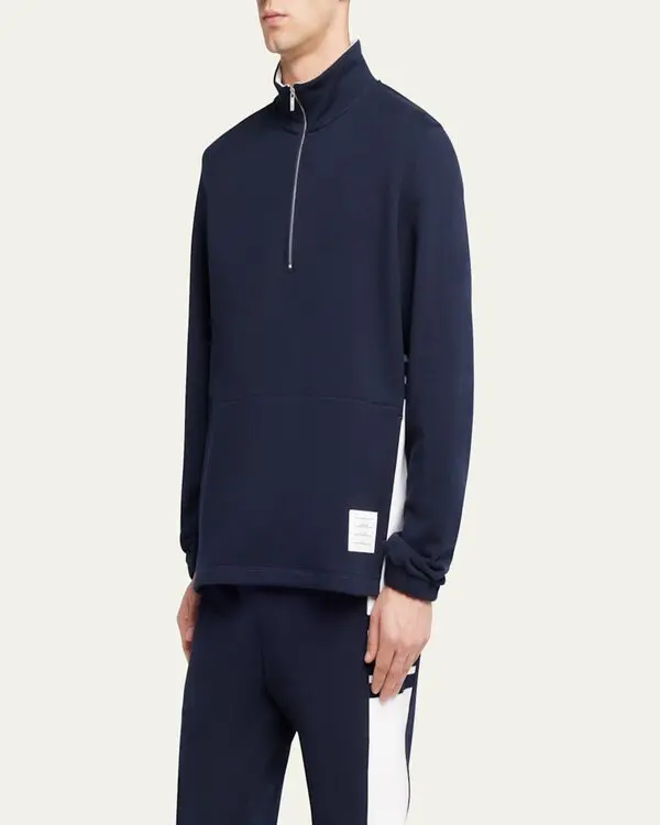 Thom Browne Terry Quarter-zip Sweatshirt