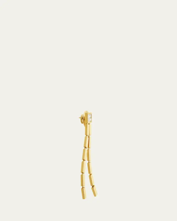 Ileana Makri 18k Yellow Gold Double Waterfall Diamond Earrings