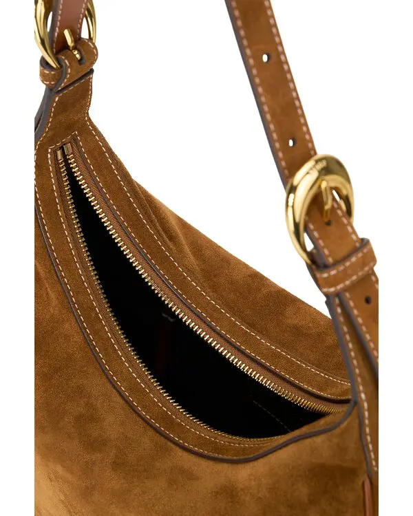 Staud Pine Leather Hobo Bag - Tan