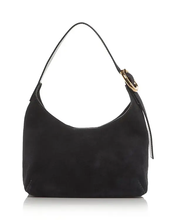 Madewell Puff Suede Shoulder Bag - Juniper Berry
