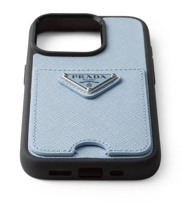 Prada Saffiano Leather Iphone 15 Pro Case