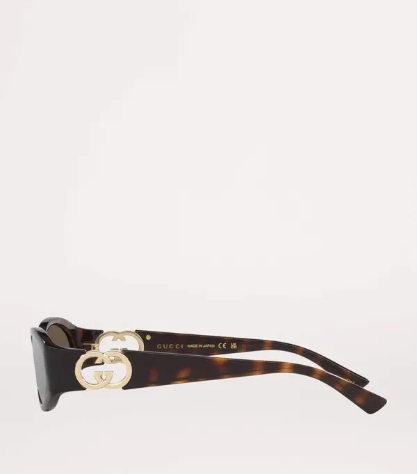 Gucci Injected Gg1660s Sunglasses - Brown