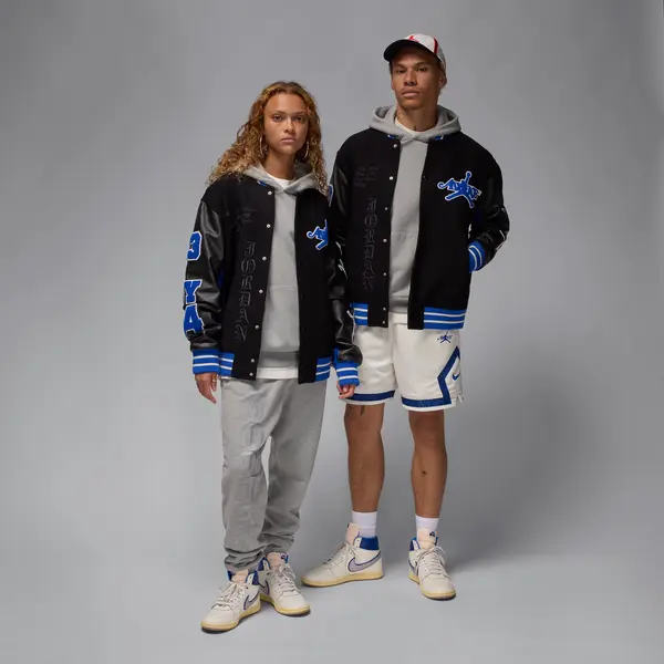 Jordan X Awake Ny Varsity Jacket - Black | Editorialist