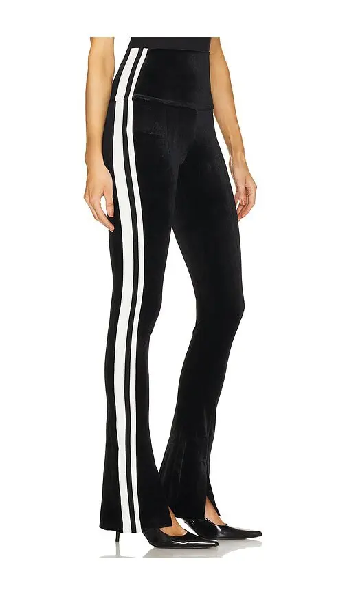 Norma Kamali Side Stripe Spat Legging In Black