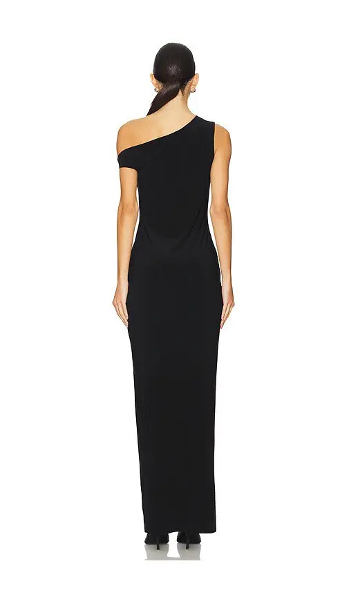 Norma Kamali Drop Shoulder Fitted Gown