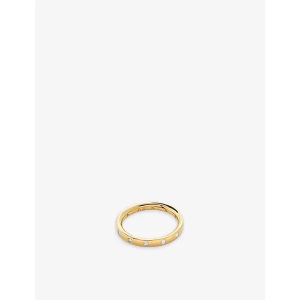 Monica Vinader Fiji Gem Lab-grown Diamond Ring - Yellow Gold