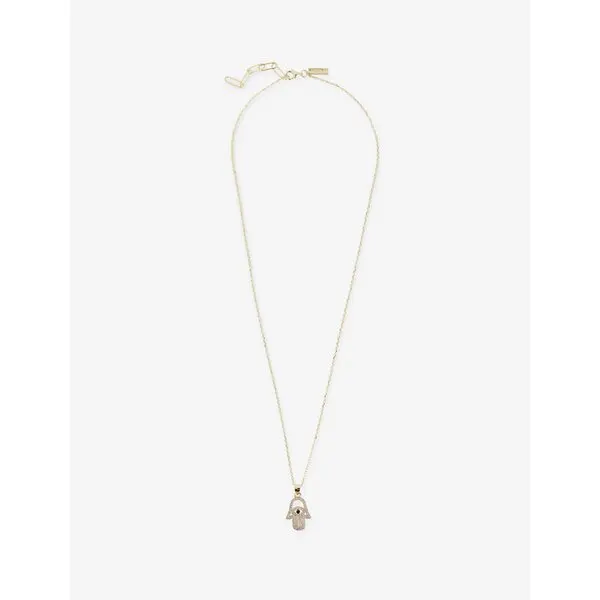 COMMONLINES Studded Hasma Necklace - Gold