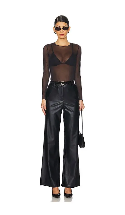 Commando Chic Mesh Long Sleeve Tee