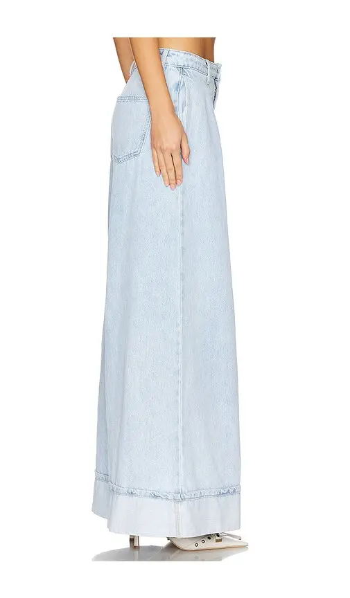 WeWoreWhat Pleated Wide Leg Jeans