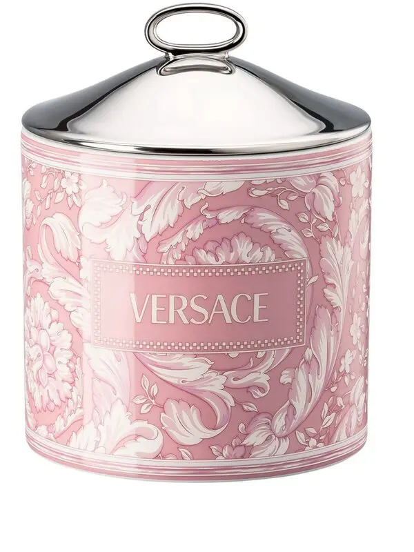 Versace Large Barocco Porcelain Box - Pink