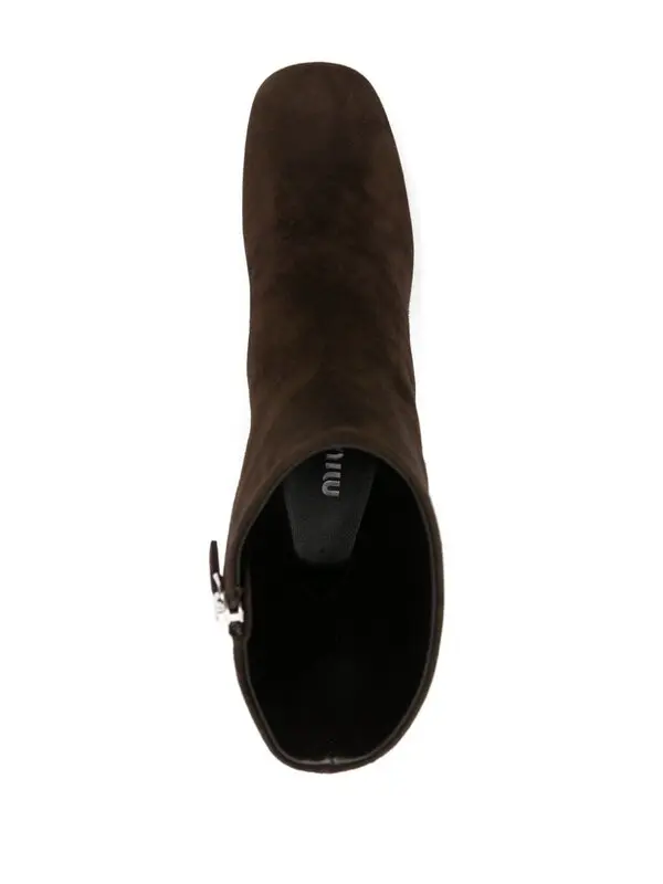 Miu Miu 95mm Suede Ankle Boots