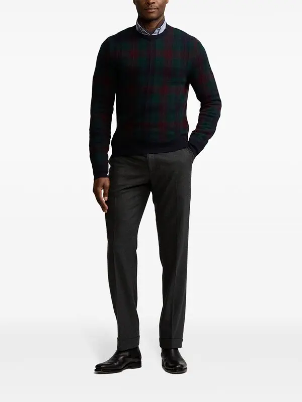 Ralph Lauren Purple Label Plaid Sweater