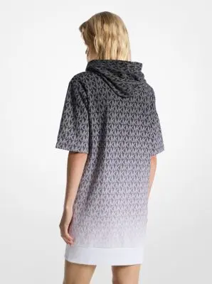 ombré signature logo cotton terry hoodie dress Buy Michael Kors - Black At 80% Off cotton maxidress Color:Sand Plaid a drop shoulder and Purple Plus Size Purple