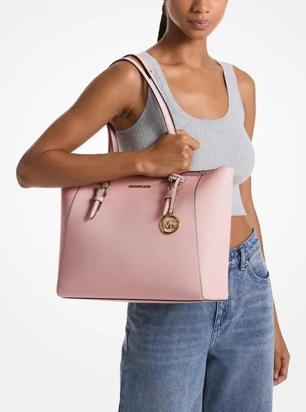 Michael Kors Charlotte Large Saffiano Leather 3-in-1 Tote Bag - Pink
