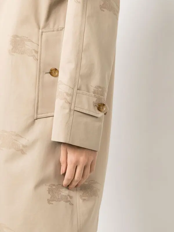 Burberry All-over Embroidered Cotton Coat