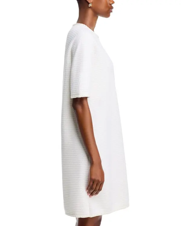 Fabiana Filippi Knit Shift Dress In Beige Over - 76% Off | Editorialist