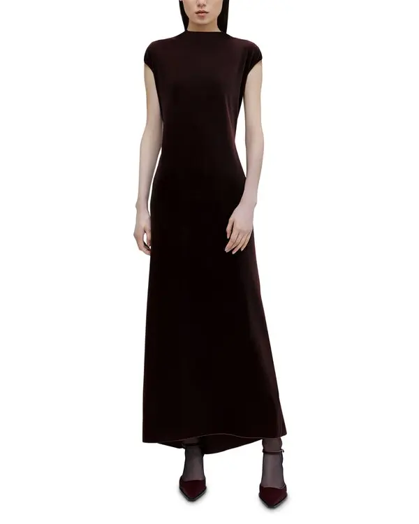 Max & Co. Verdun Velvet Dress In Blackberry - 50% Off | Editorialist