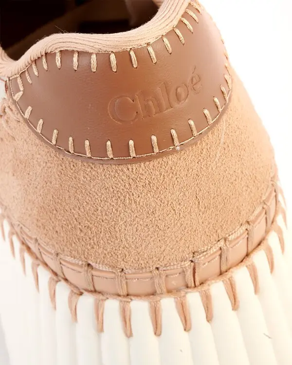 Chloé Nama Stitch Sneakers - Soft Powder