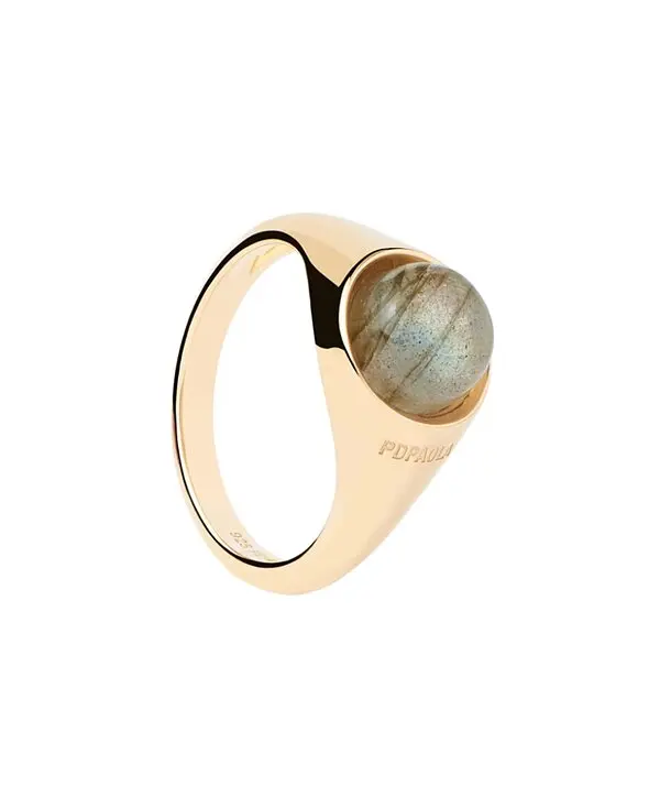 PDPAOLA Labradorite Ring - Gold/green