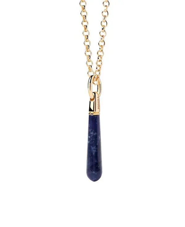 PDPAOLA Sodalite Drop Pendant - Blue/gold