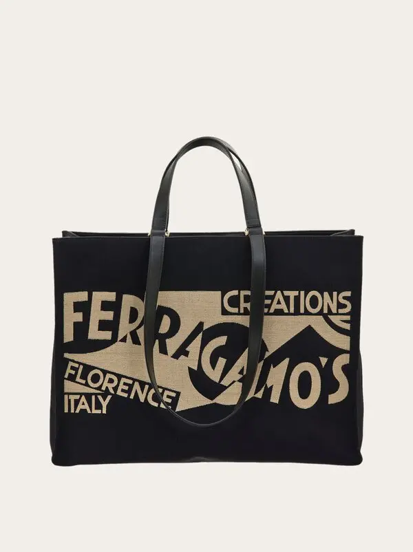 FERRAGAMO Logo Tote Bag