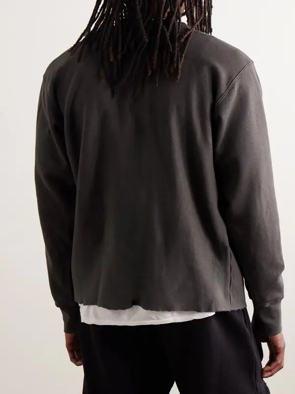 LES TIEN Heavyweight Cotton-jersey Roll-neck Sweatshirt