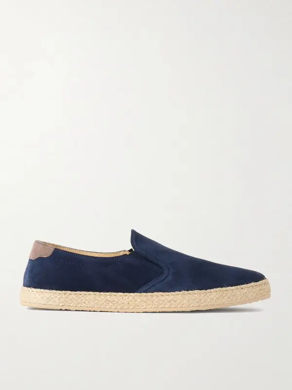 Brunello Cucinelli Suede Espadrilles - Blue