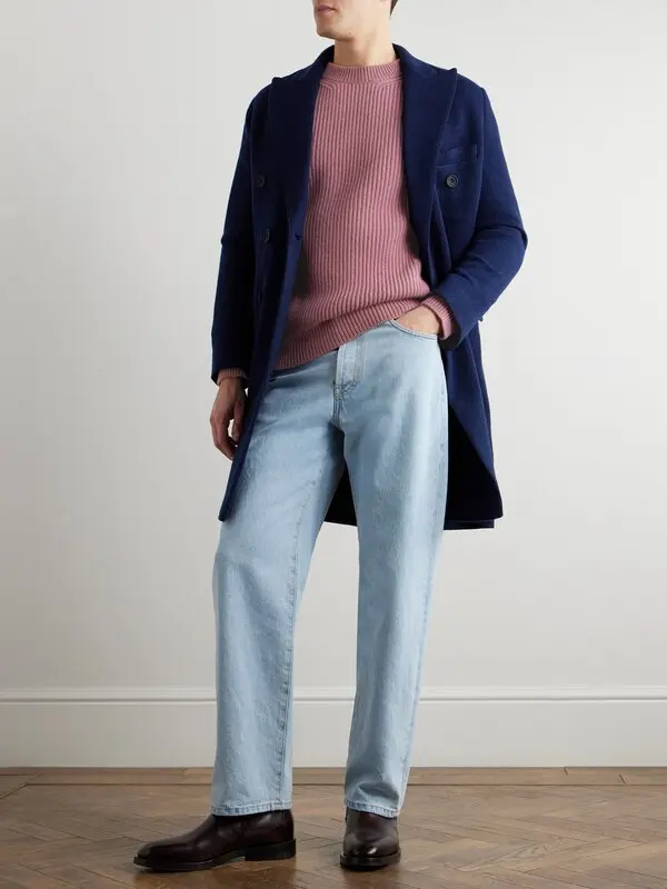 Richard James Ribbed Wool Crewneck Sweater