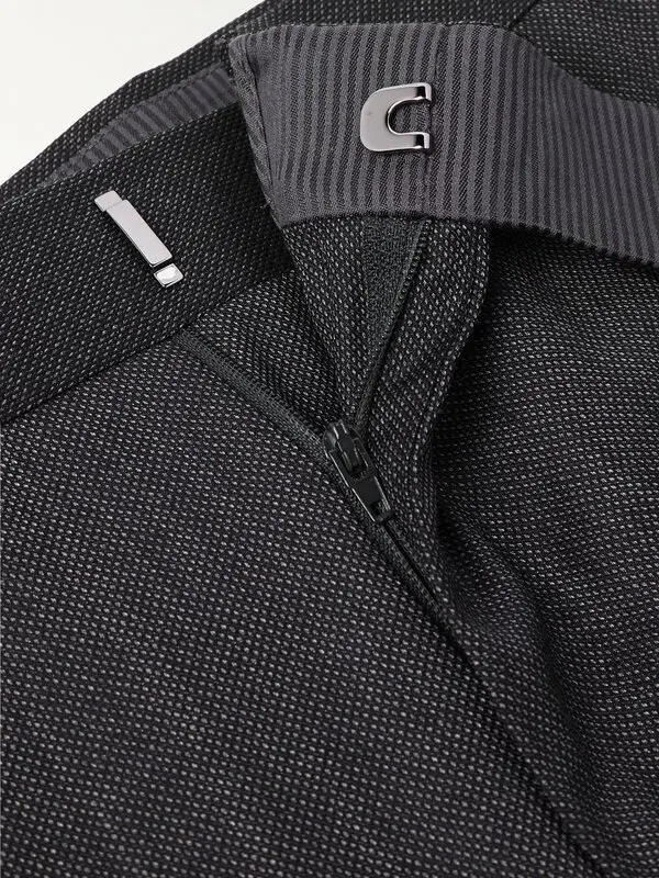TOM FORD O'connor Birdseye Textured-wool Suit Trousers