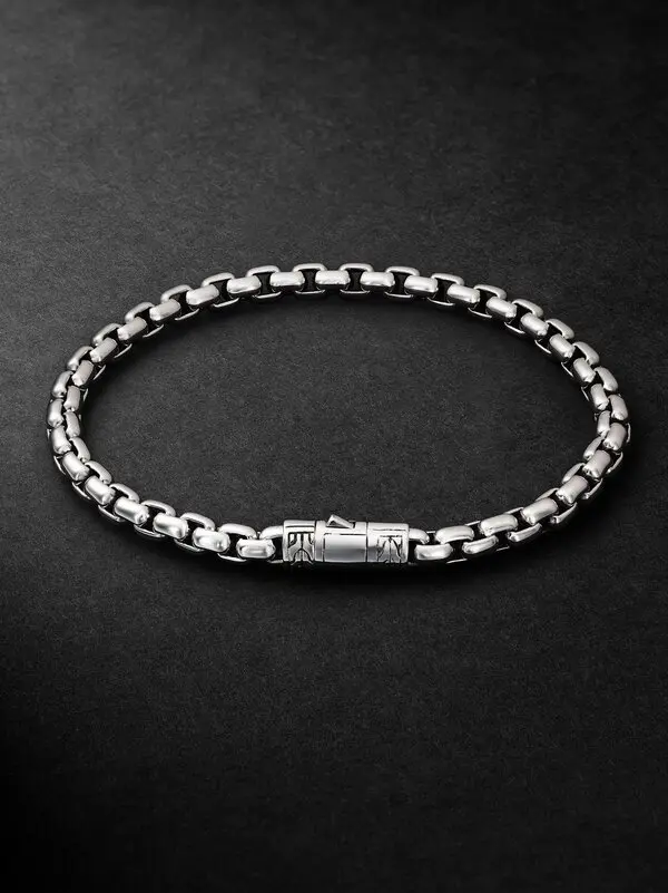 John Hardy Sterling Box Chain Bracelet - Silver