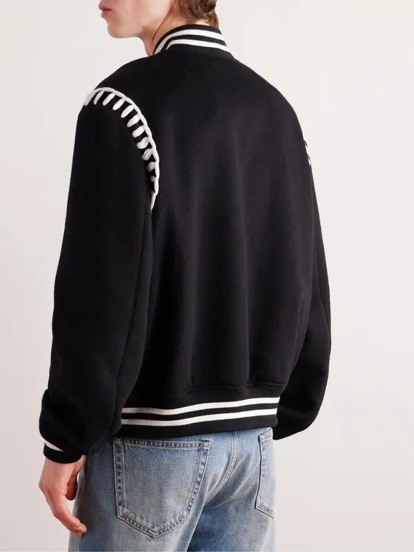 Alexander McQueen - Embroidered Wool Bomber Jacket