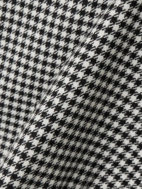 BLAZÉ MILANO Coci Houndstooth Wool Mini Skirt