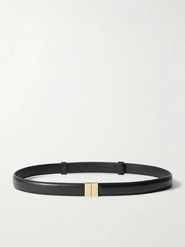 TOTEME Leather Belt - Black