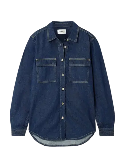 FRAME - FRAME The Trapunto Topstitched Organic Denim Shirt